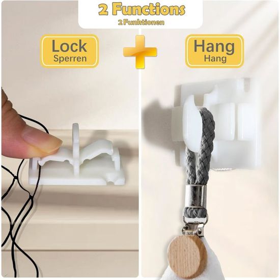 Crochet Fixation Filet Chat Balcon sans percer, 30 Crochet sans percage ...
