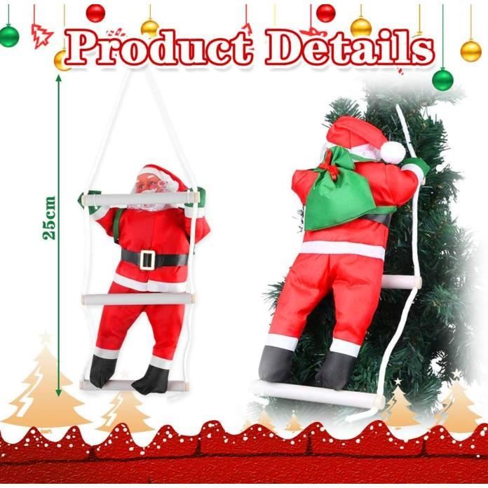 Décoration de Noël - Père Noël - Jouet d'escalade - Tissu Oxford ...