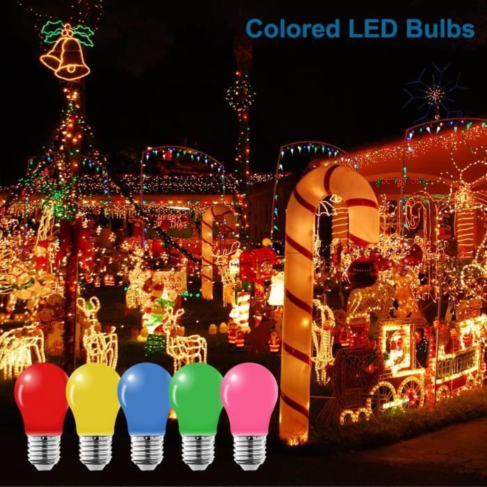 Ampoules LED de couleur 3 W, ampoules d'éclairage E27, couleurs LED E27 ...