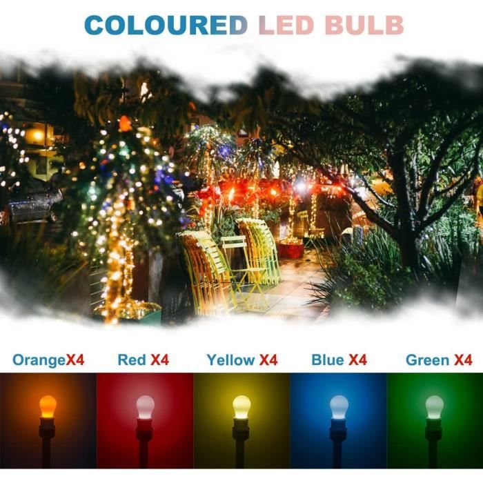 Ampoules LED de couleur 3 W, ampoules d'éclairage E27, couleurs LED E27 ...