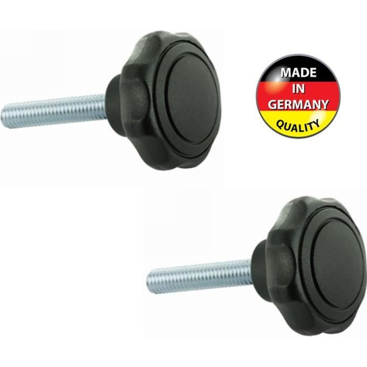 2x Vis poignée moleté diamètre M8 x longueur 20mm tête plastique 40mm ...