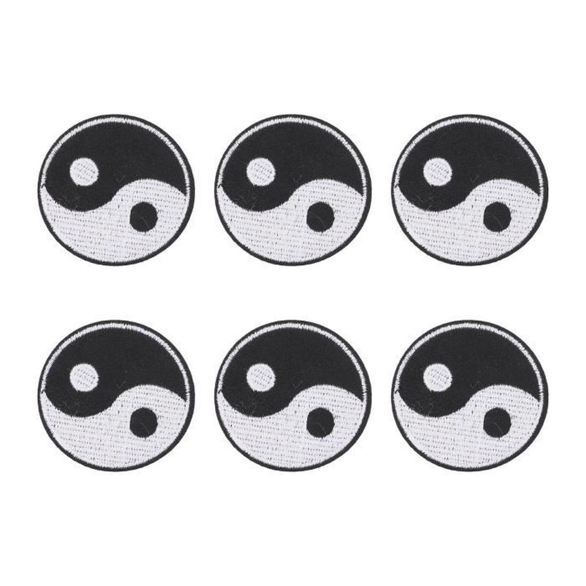 Patch Yin Yang 6 pièces Yin Yang Patch Tai Chi motif bricolage ...