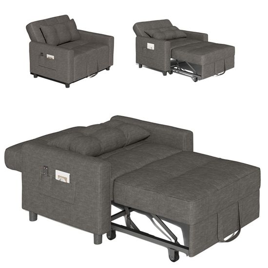 Canapé Convertible Bealife Fauteuil Lit - Canapé 1 Place - Chaise ...