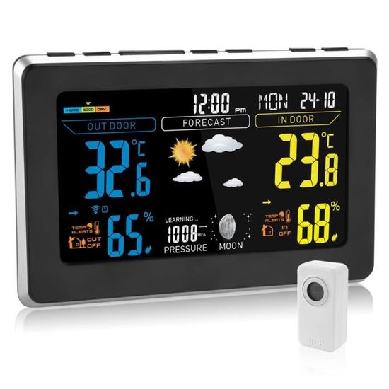 Stations Meteo, Stations Météo avec capteur Extérieur sans Fil, Station Météo Numérique ...