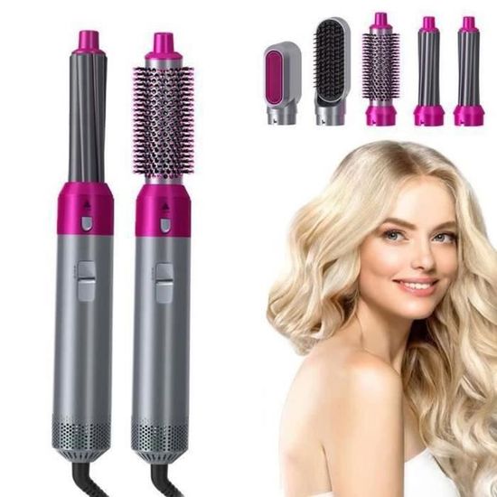 5 en 1 Brosse Soufflante Chauffante Sèche-Cheveux électrique à air ...