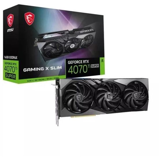 MSI - Carte graphique - NVIDIA GeForce RTX 4070 Ti SUPER 16G GAMING X ...
