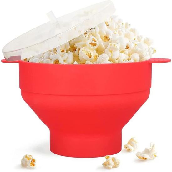 Seau À Pop-Corn Pour Micro-Ondes, Machine À Pop-Corn En Silicone, Grand ...