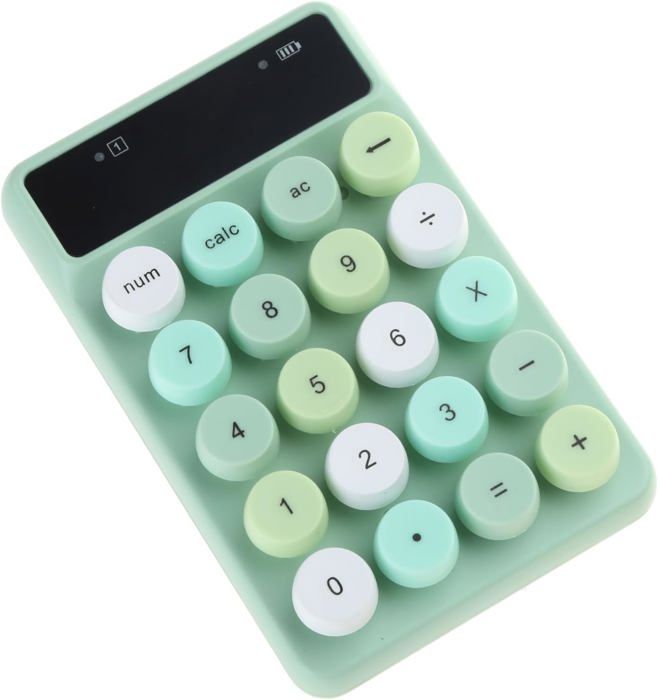 Mini Clavier Sans Fil 2,4 Ghz - Pavé Numérique De Bureau - Calculatrice ...