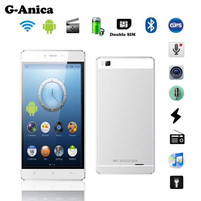 Smartphone Téléphone Portable Tablette téléphone Double SIM écran HD ...