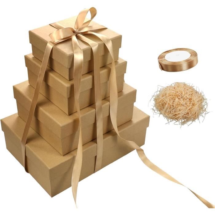 Boite Cadeau Vide Lot De 4 Ensemble Boîtes Cadeaux Anniversaire 13 À 28 ...