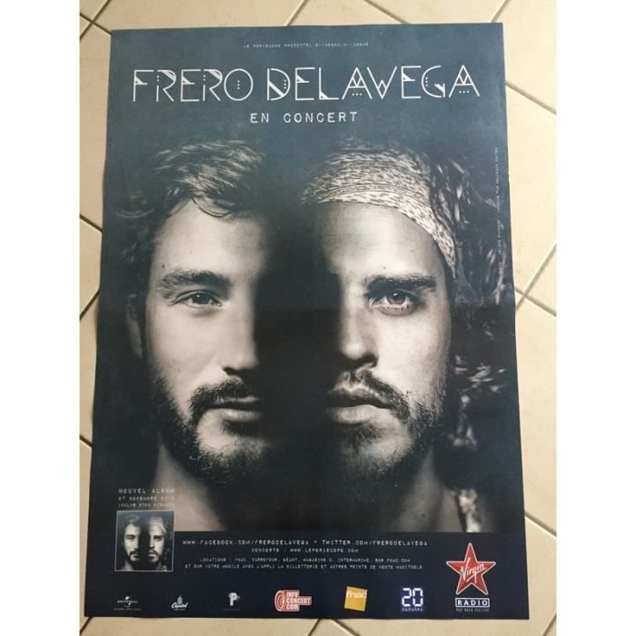 Frero DELAVEGA - En Concert - 70x100 cm - AFFICHE - POSTER - Envoi ...