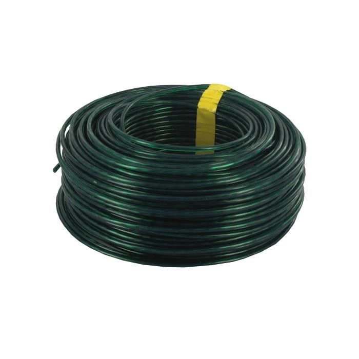 Corde à linge - Ø 2,7 mm x 60 m - PVC et acier - Vert - Cdiscount Bricolage