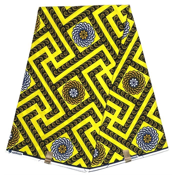 Wax Pagne Tissu Africain collection HITARGET 6 Yards ciré imprimé pur ...