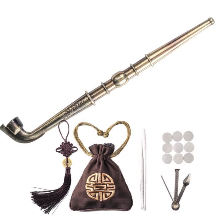 Articles fumeur,Pipe en métal pour fumer,29cm de long,1 pièce,pour ...