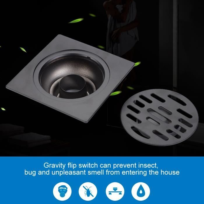 Drain de sol de vidange en acier inoxydable - Cikonielf - carré ...