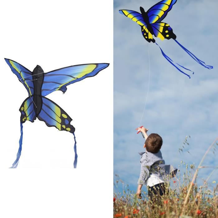 Cerf-volant papillon DRFEIFY - 133x70cm - Blanc - Pour enfant à partir ...