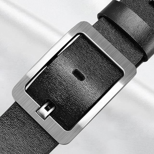 CEINTURE,Ceinture en cuir de vache pour hommes, avec boucle ardillon en ...