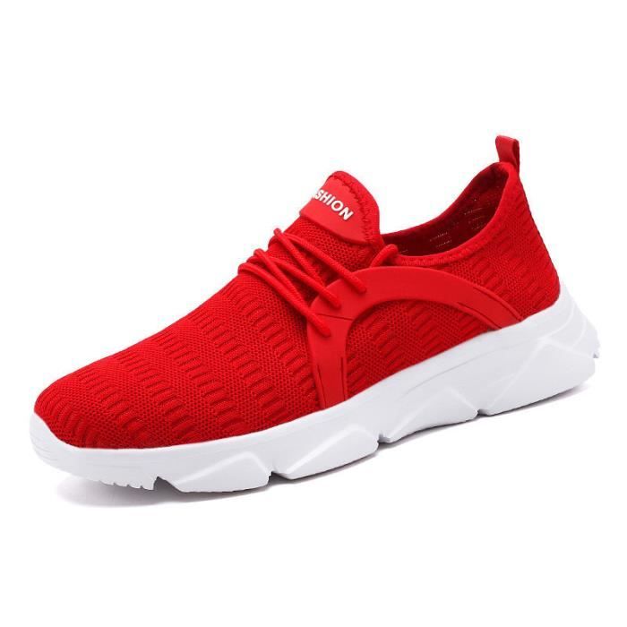 Chaussures fortes et durables pour hommes Rouge - Cdiscount Chaussures