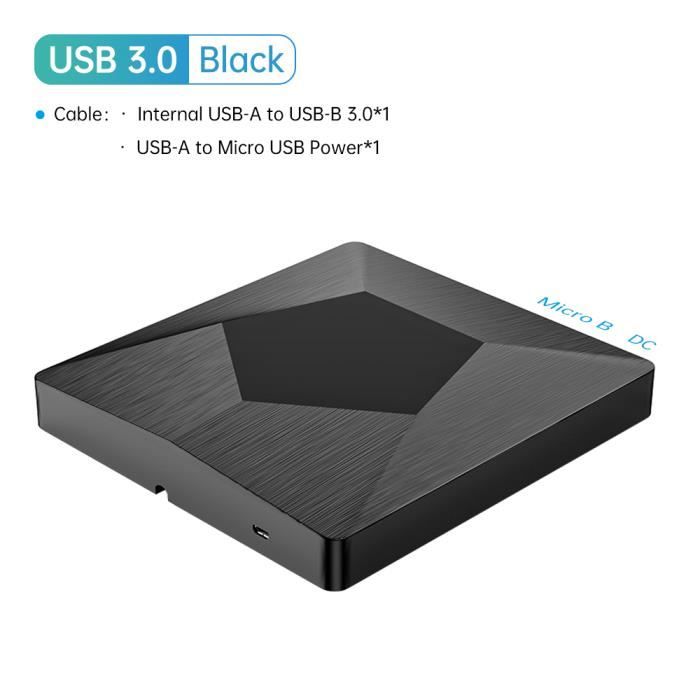 Externe USB 3.0 Pilote Optique CD-DVD-ROM ChlorDVD RW Dean Burner ampa er Enregistreur pour ...