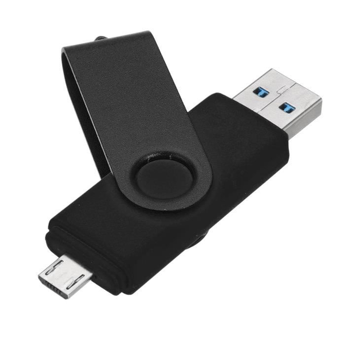 128GB 128GO Clé USB 3.0 OTG Mémoire Flash Drive Rotation NOIR ...