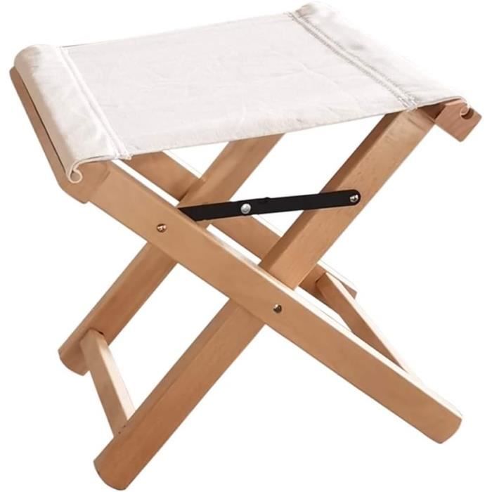 Tabouret Pliant En Bois Massif Petit Tabouret Pliant Extérieur Tabouret ...