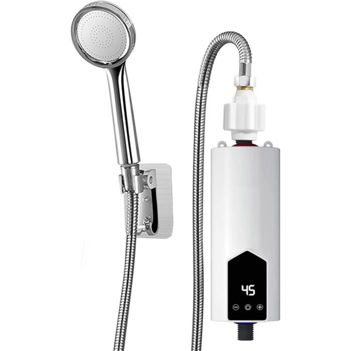Petit Chauffe-Eau Électrique Instantané Avec Ensemble De Douche, Mini Chauffe-Eau Sans Réservoir ...