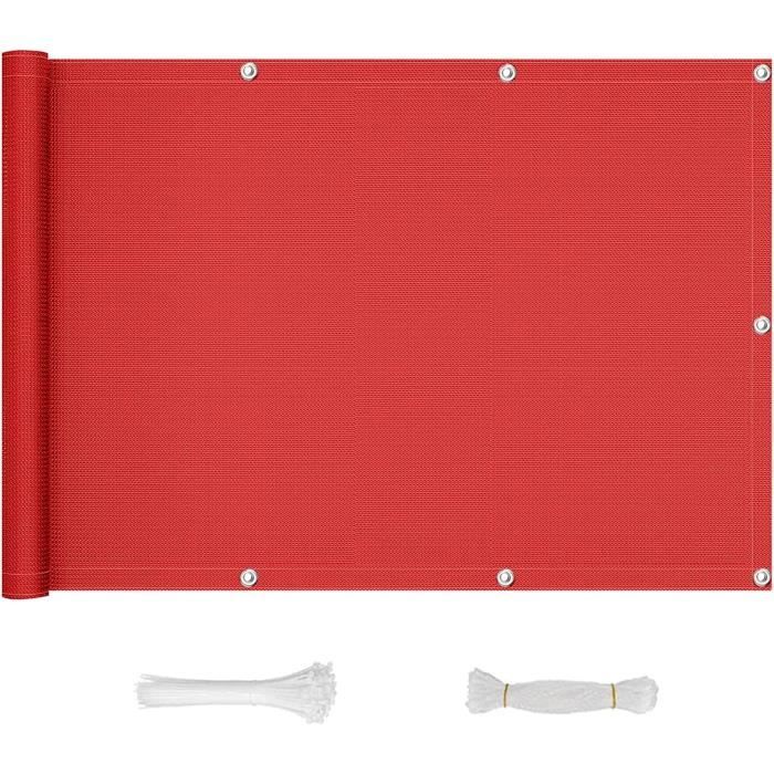 Brise-Vue Pour Balcon 60X600Cm Cache Balcon Brise Vue Opaque Résistant ...