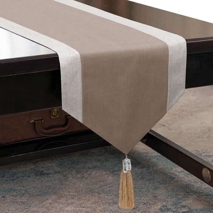 Chemin De Table Lin Toile De Jute Chemin De Table Tissu Champêtre Nappe ...