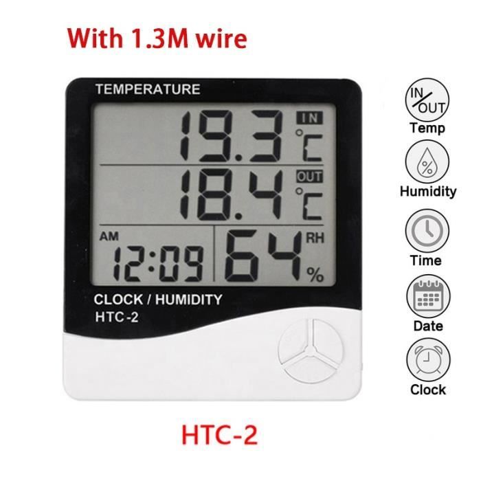 Thermomètre numérique,HTC-2--Thermomètre et hygromètre numérique ...