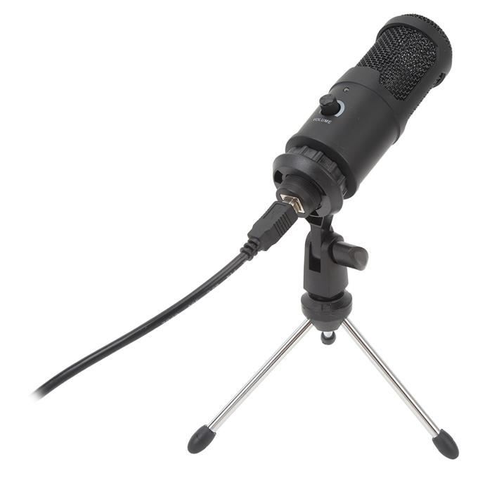 Micro USB Microphone USB avec Lumière RVB, Micro à Condensateur PC Plug ...