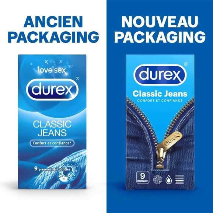 Préservatifs Masculins - Lot 2 Boîtes Classic Jeans X9 Extra ...