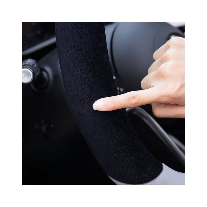 Housse de volant d'hiver adaptée à la voiture(Housse de volant courte ...