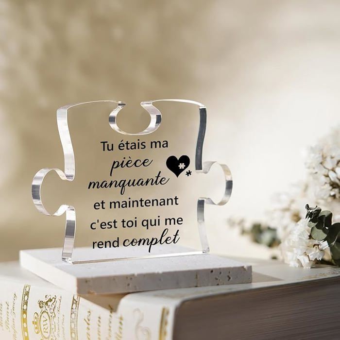 Cadeau Saint Valentin Femme Homme,Cadeau Couple Décoration Acrylique ...