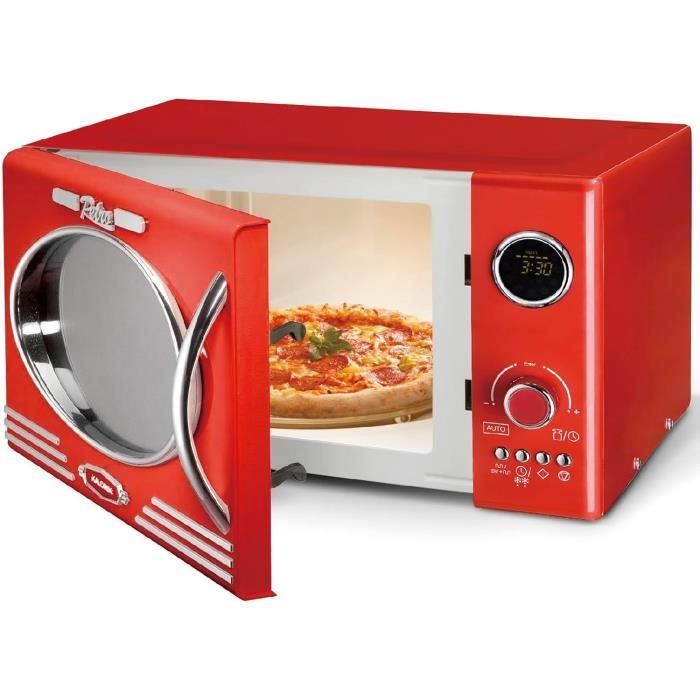 Team Four Micro-Ondes Avec Gril, 23 Litres, Design Rétro, Taille ...