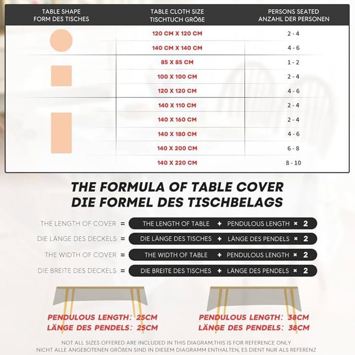 Autumn Round Tablecloth 120cm Green Flowers Dahlias Autumn Seasonal ...