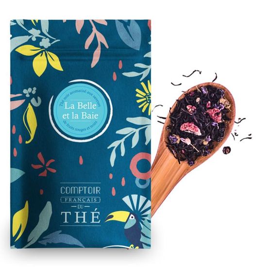 COMPTOIR FRANÇAIS DU THÉ - LA BELLE ET LA BAIE 100g | Sachet refermable ...
