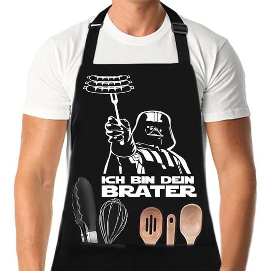 Star Wars Tablier Avec 2 Poches 95 Cm Grand Tablier Pour Les Hommes, Funny Nouveauté Cuisson ...