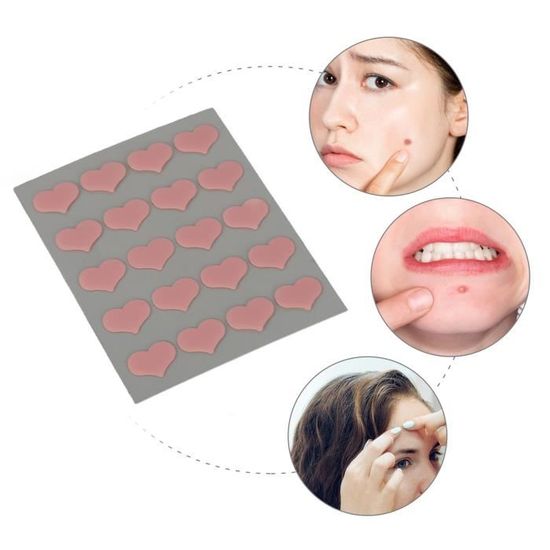 Drfeify Patches Acné Forme Cœur Hydrocolloïde - 20 Feuilles - Cdiscount ...