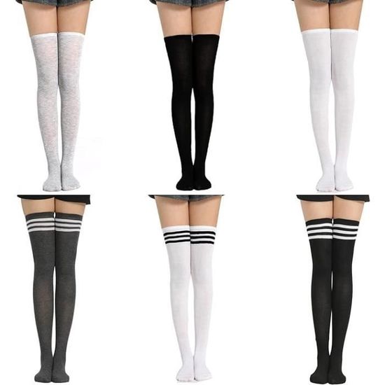 Chaussettes Hautes Au Dessus Du Genou Pour Femme Chaussettes Longues