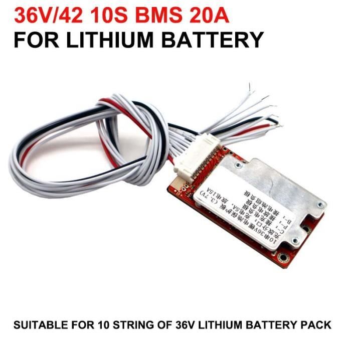 36V 10s BMS-15A--Carte de protection BMS PCB, batterie au lithium ...