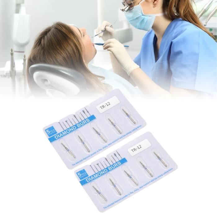 CWU 10 pièces fraises de polissage dentaire soins des dents fraises ...