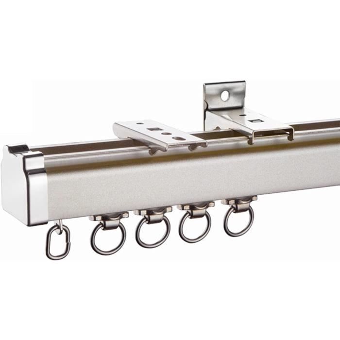Kit Rail Rideau Plafond, Rail De Rideau En Aluminium, Tringle À Rideau ...