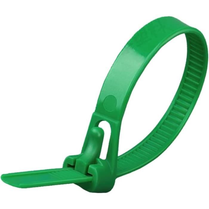 Collier De Serrage Réutilisable En Nylon 400 Mm × 7,6 Mm Attache Câble ...