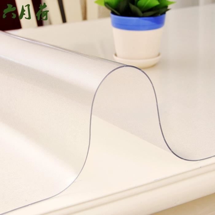 Couleur Mat taille 70x140cm Nappe de Table transparente en PVC ...