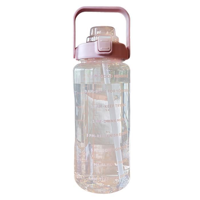 Gourde - Bouteille isotherme,Bouteille d'eau 2l avec paille,Portable ...