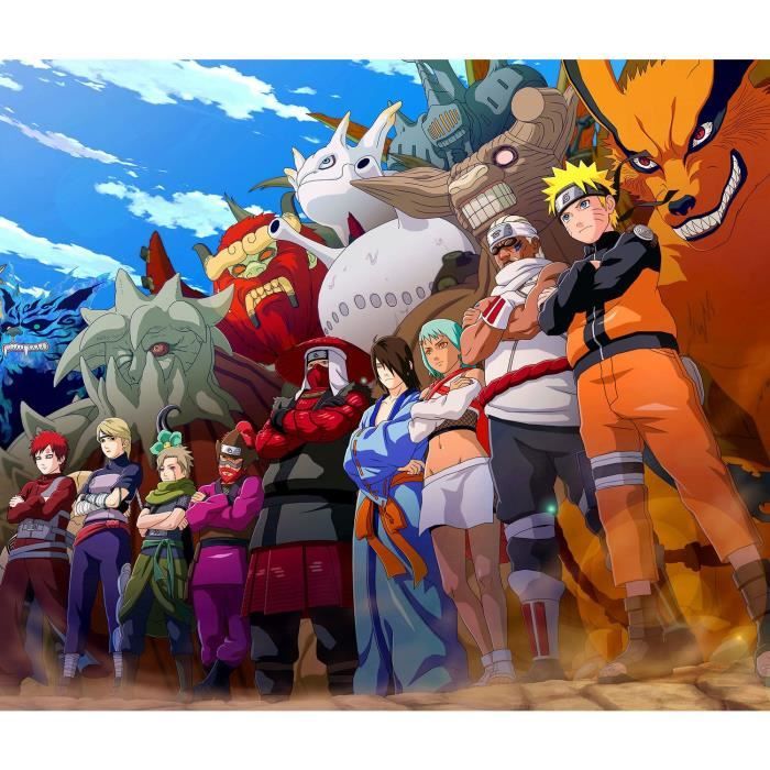 Poster Affiche Naruto Jinchiruki Demons A Queue Biju Manga Ninja ...