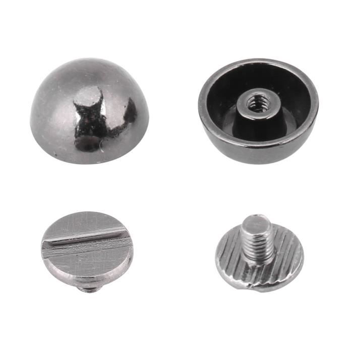 HURRISE Accessoires de maroquinerie 20pcs champignon rivets goujons ...