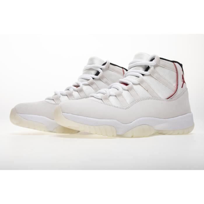 BASKETS AIRJORDANX 11 Retro AJ11 High Platinum Tint 378037-016 Homme ...