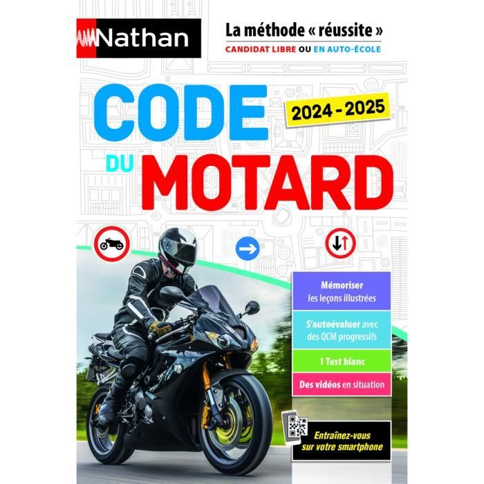 Nathan - Code du motard 2024-2025 - - Lemaire Thierry - Cdiscount