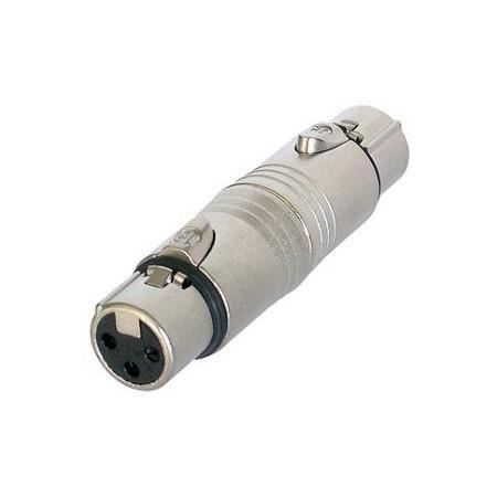 Adaptateur XLR femelle vers XLR femelle - Neutrik - XLR femelle 3 broches - Adaptateur de genre ...